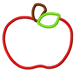 Apple Applique Machine Embroidery Design - Etsy