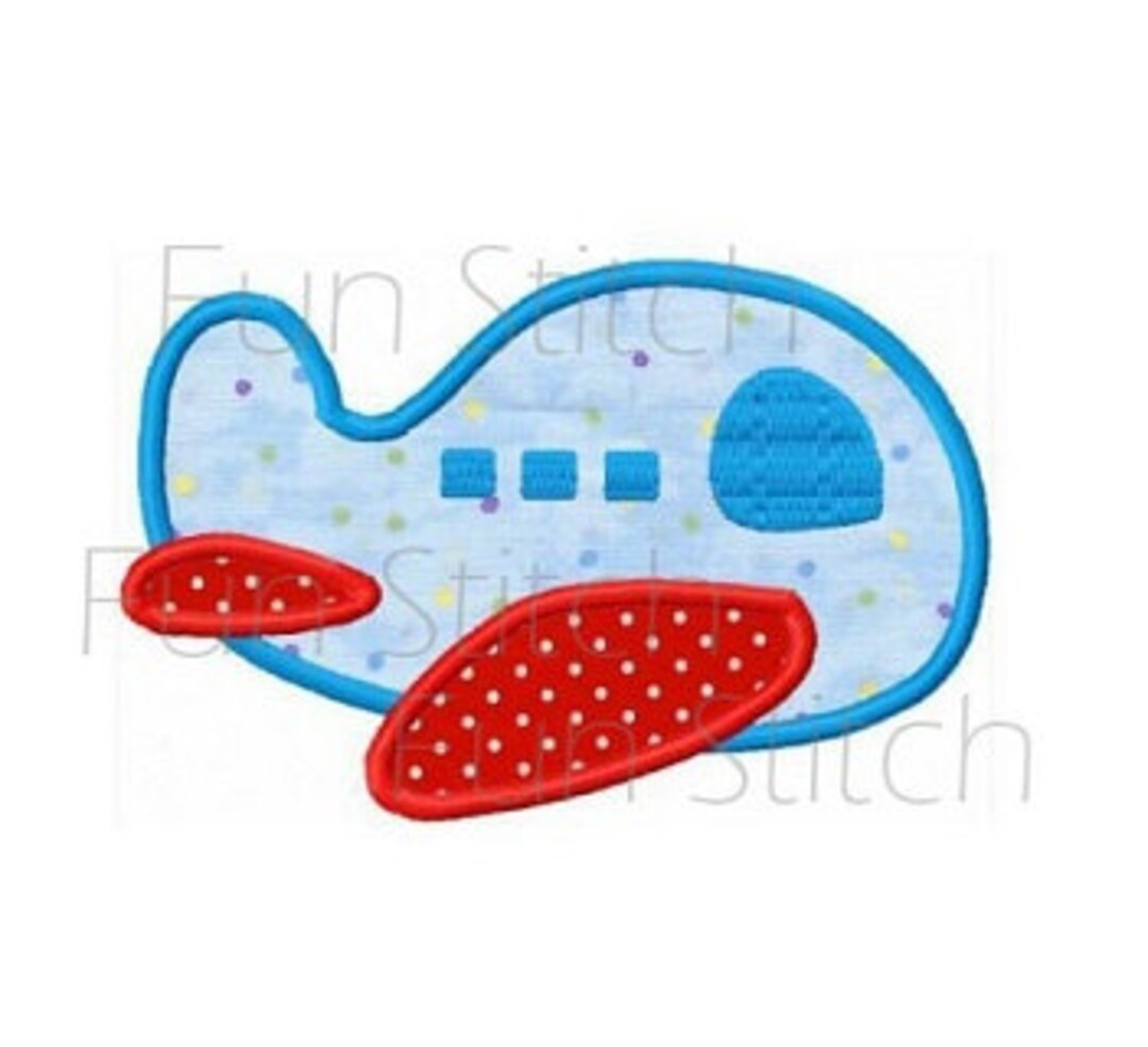 Airplane Plane Applique Machine Embroidery Design - Etsy