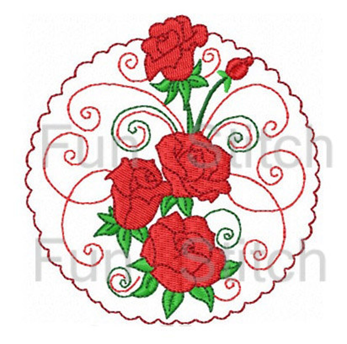 Lot de 10 design de broderie machine rose | Etsy