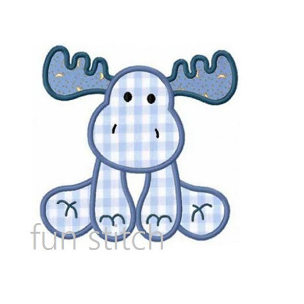 Moose Applique - Etsy