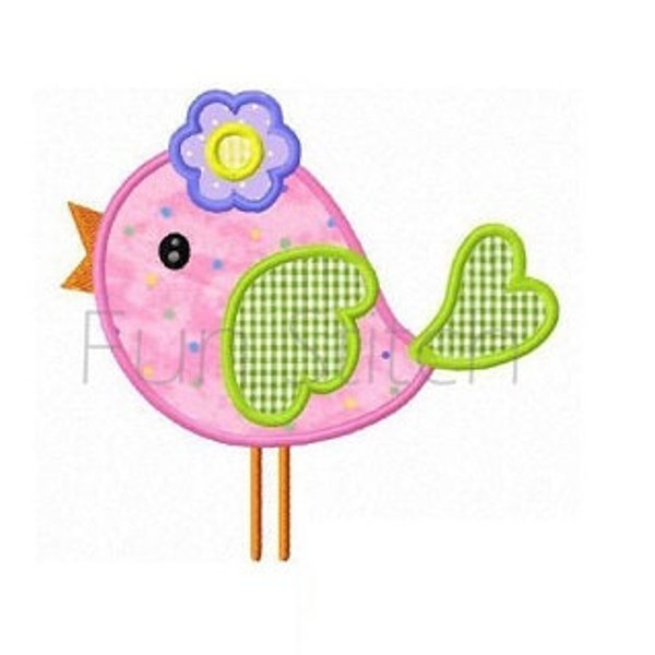 Bird Applique Design - Etsy
