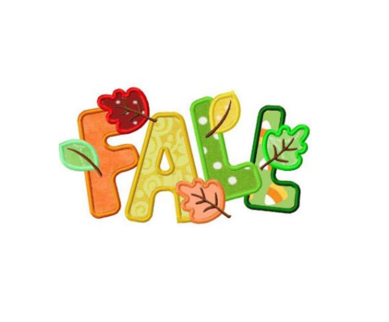 Fall Leaves Applique Machine Embroidery Design Digital Pattern - Etsy