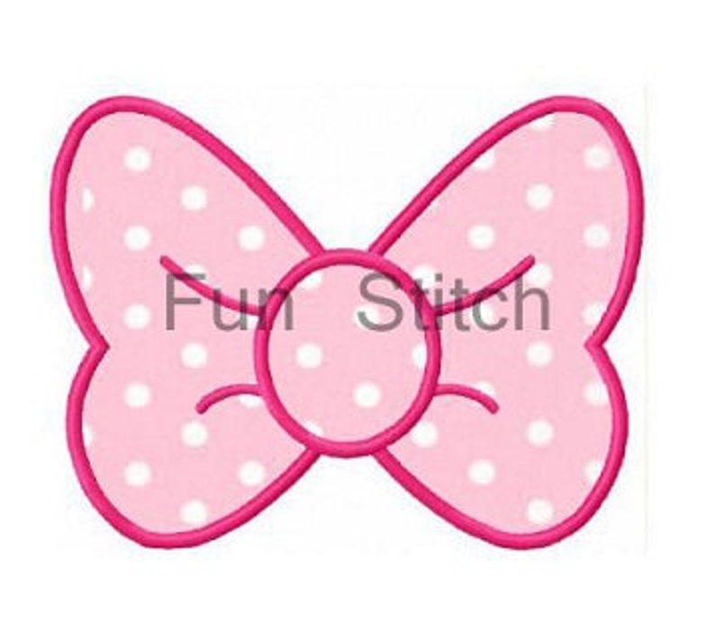 Bow Tie Applique Machine Embroidery Design - Etsy