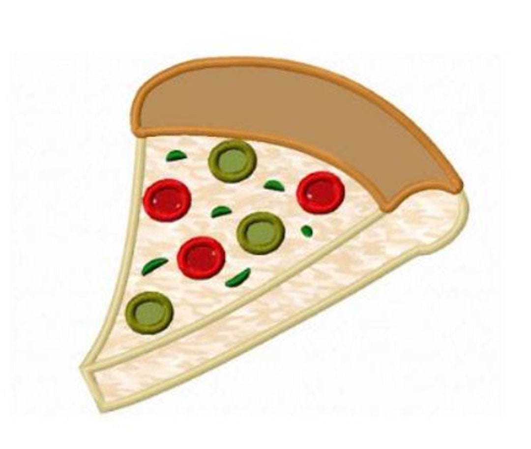 Pizza Applique Machine Embroidery Design Digital Pattern - Etsy