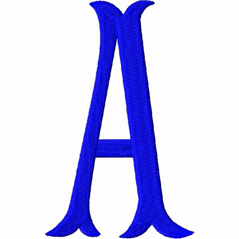 Fishtail Embroidery Font - Etsy