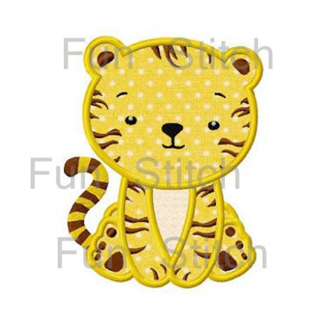 Baby Tiger Applique Machine Embroidery Design Digital Pattern | Etsy
