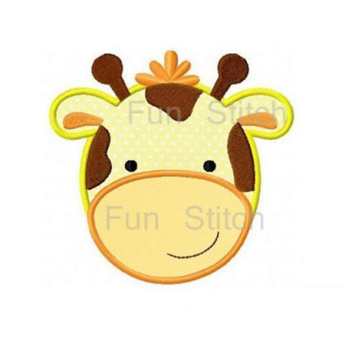 Giraffe Applique Machine Embroidery Design - Etsy