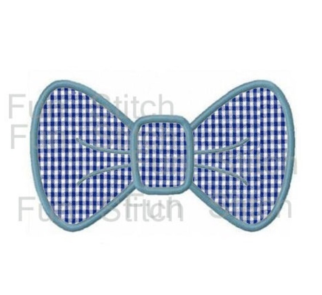 Bow Tie Applique Machine Embroidery Design - Etsy