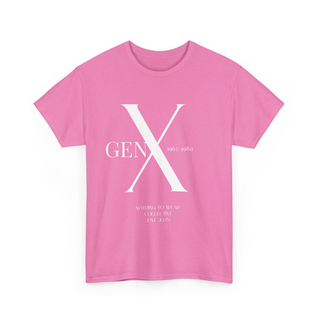Gen X Fashion Logo T-shirt, Vintage Tee, Retro Graphic Shirt, Hipster ...