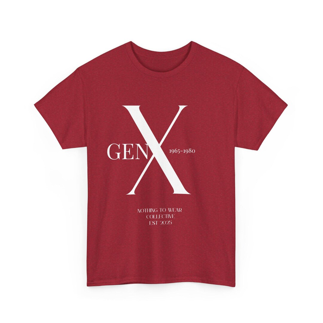 Gen X Fashion Logo T-shirt, Vintage Tee, Retro Graphic Shirt, Hipster ...