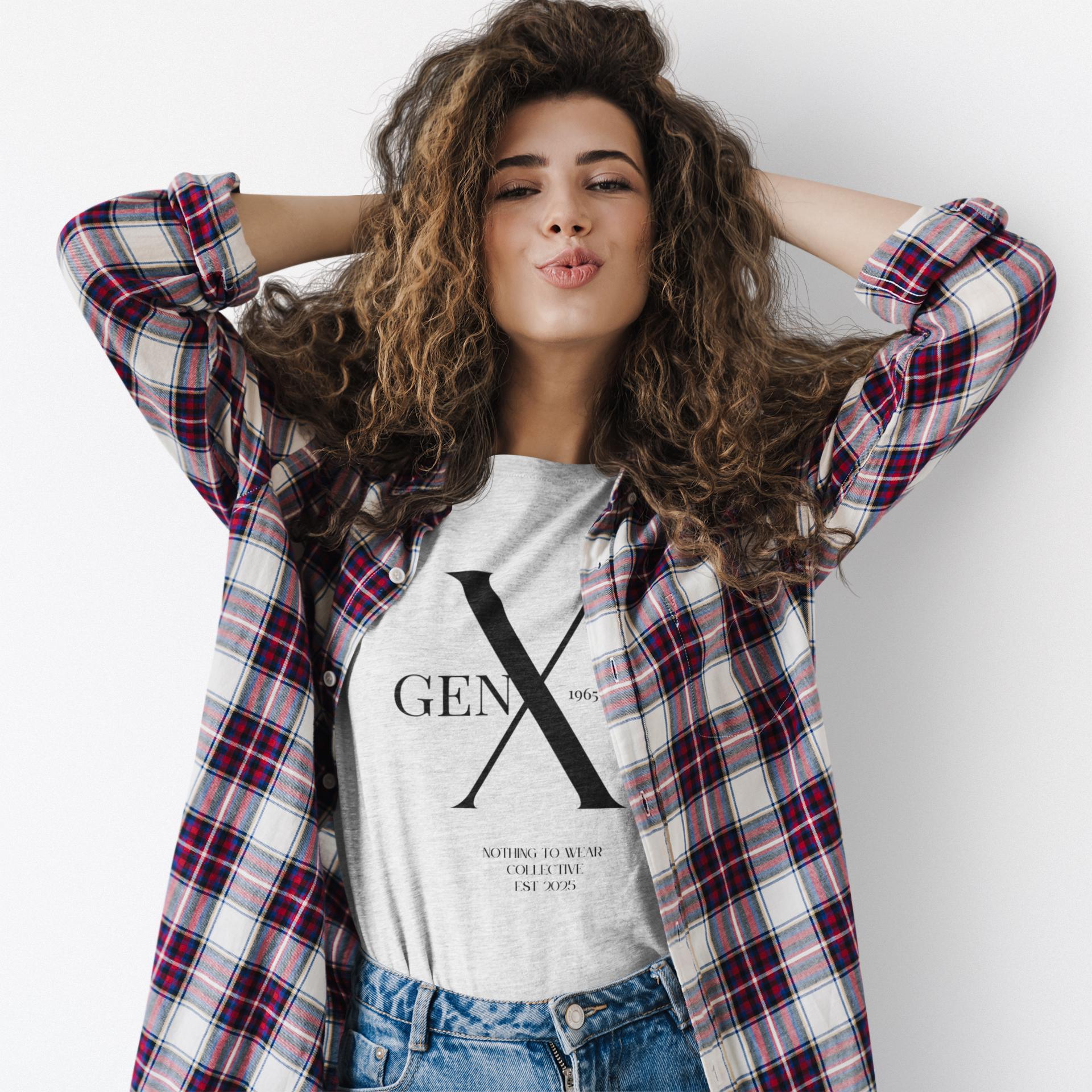 Gen X Fashion Logo T-shirt, Vintage Tee, Retro Graphic Shirt, Hipster ...