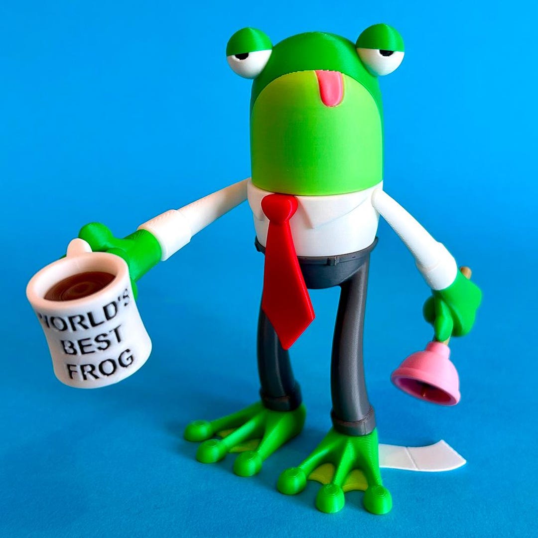 Tgifrogday - Fun Collectible 3d-printed Office Cubicle Fly Frog - TGIF ...