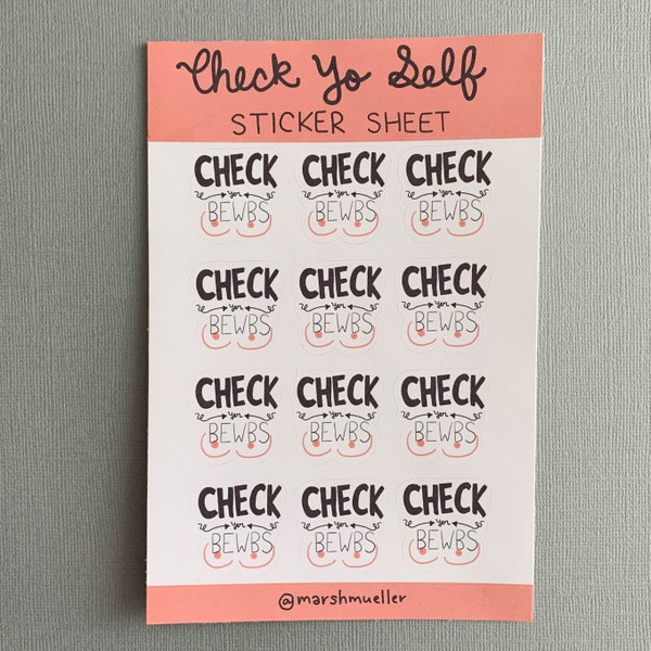 Breast Self Exam Card - Etsy