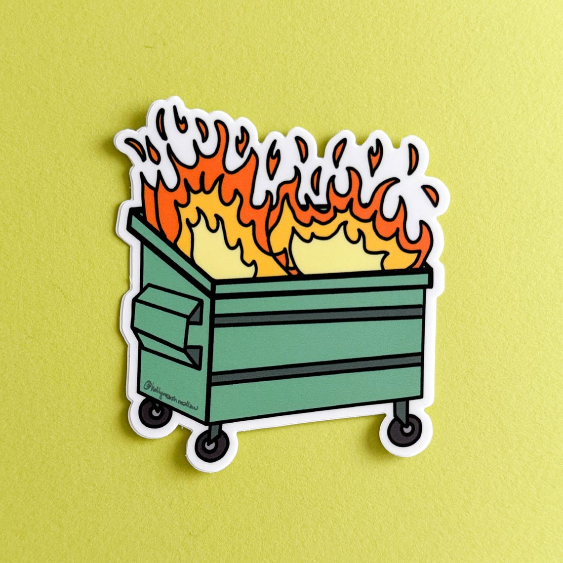 Dumpster Fire Die Cut Sticker - Etsy