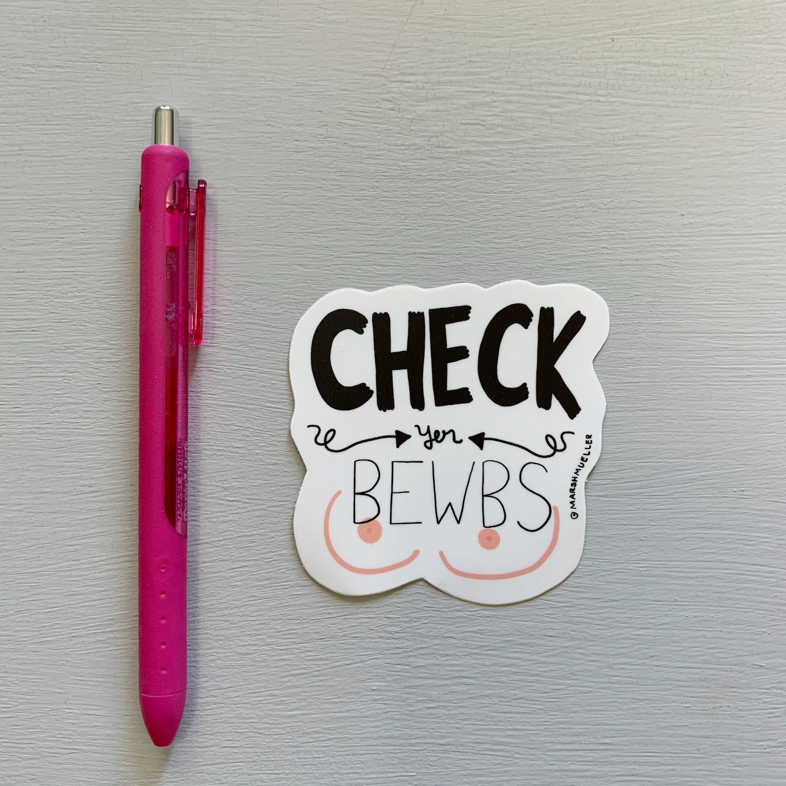 Check Yer Bewbs Die Cut Sticker - Etsy