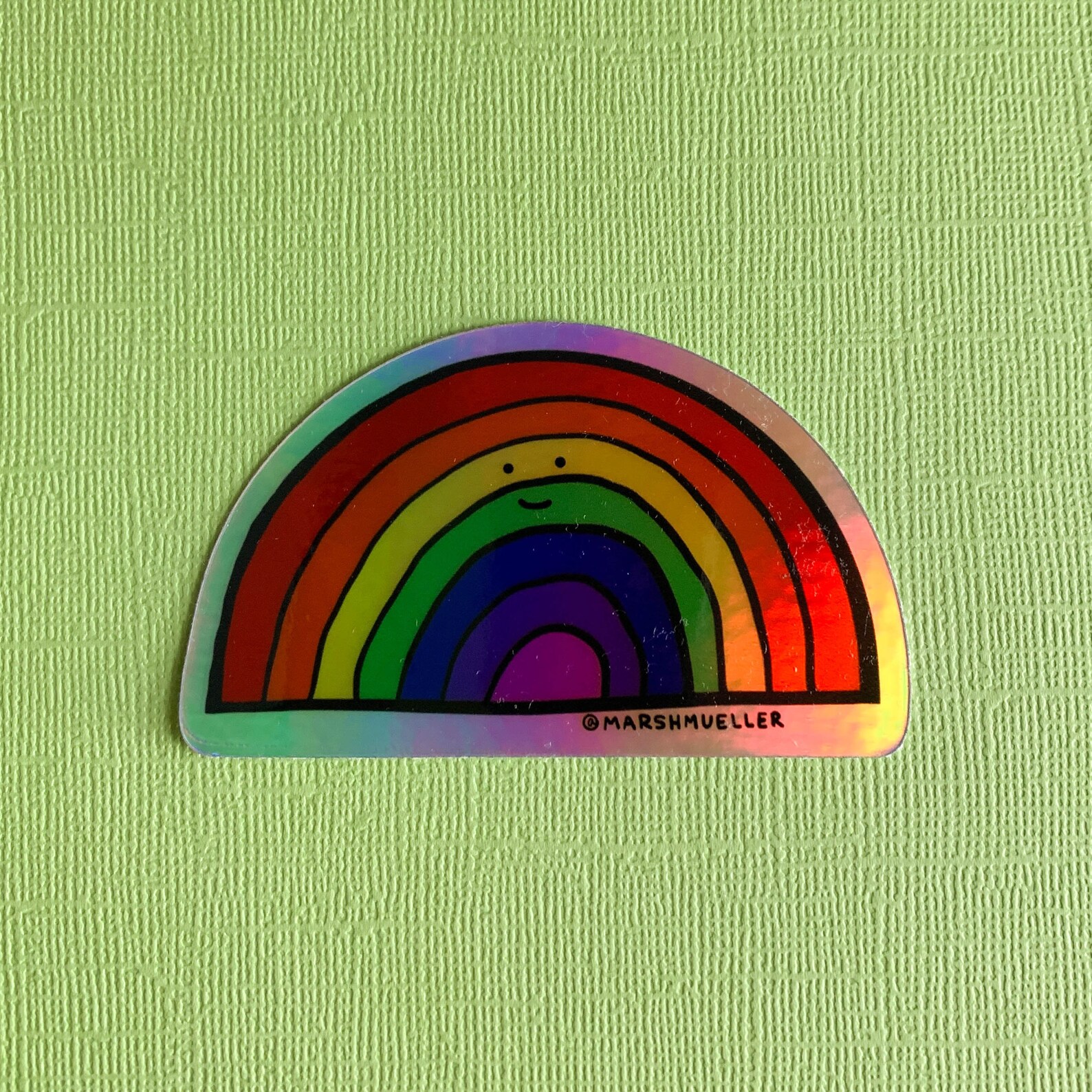 Holographic Rainbow Die Cut Sticker - Etsy