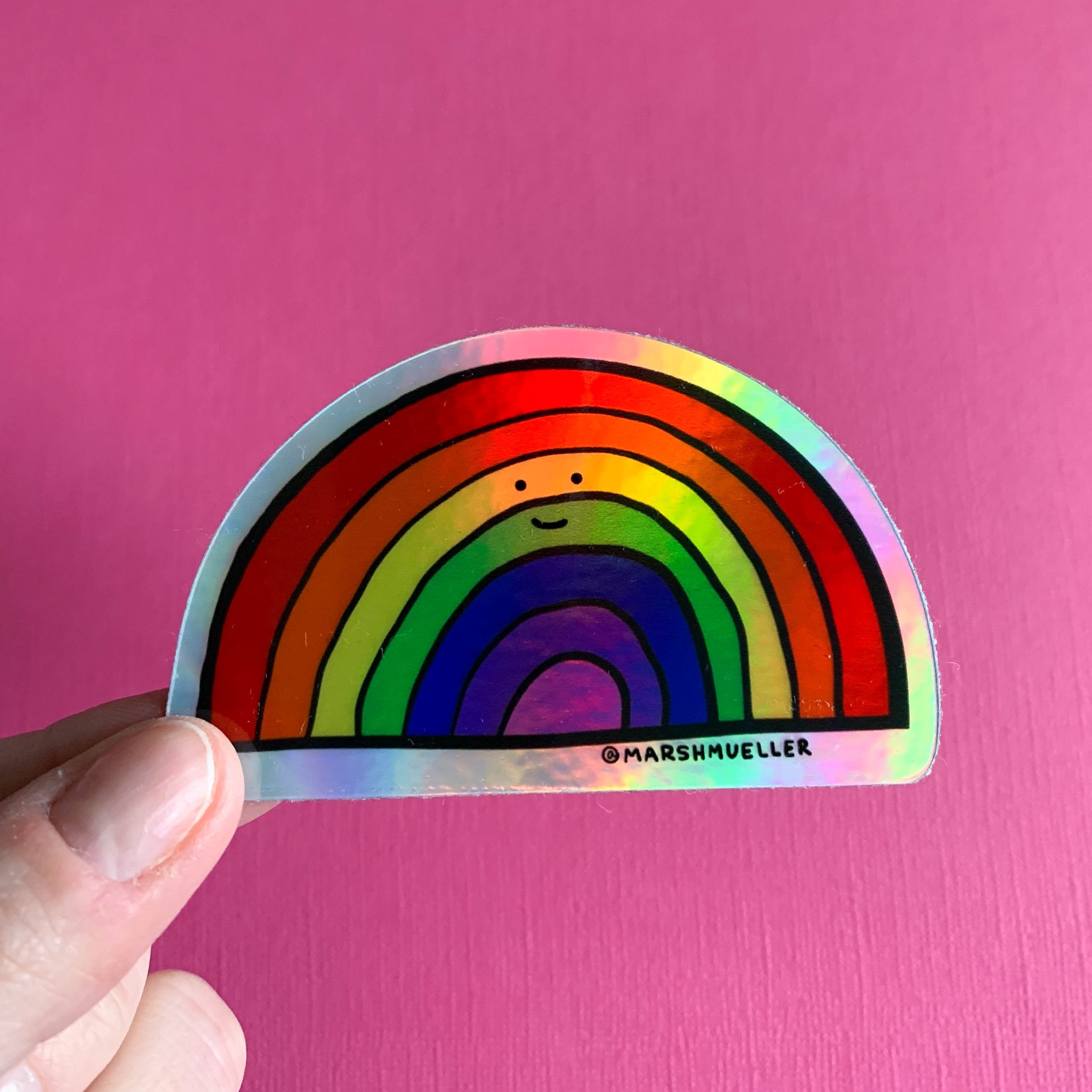 Holographic Rainbow Die Cut Sticker - Etsy