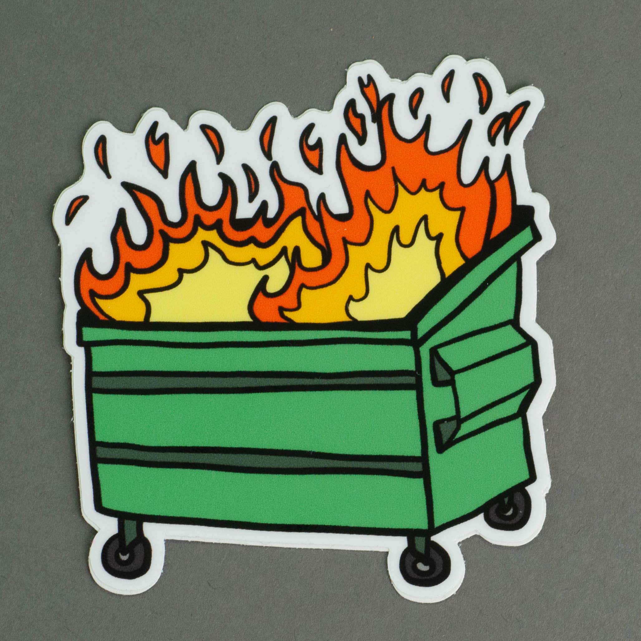 Dumpster Fire Die Cut Sticker - Etsy
