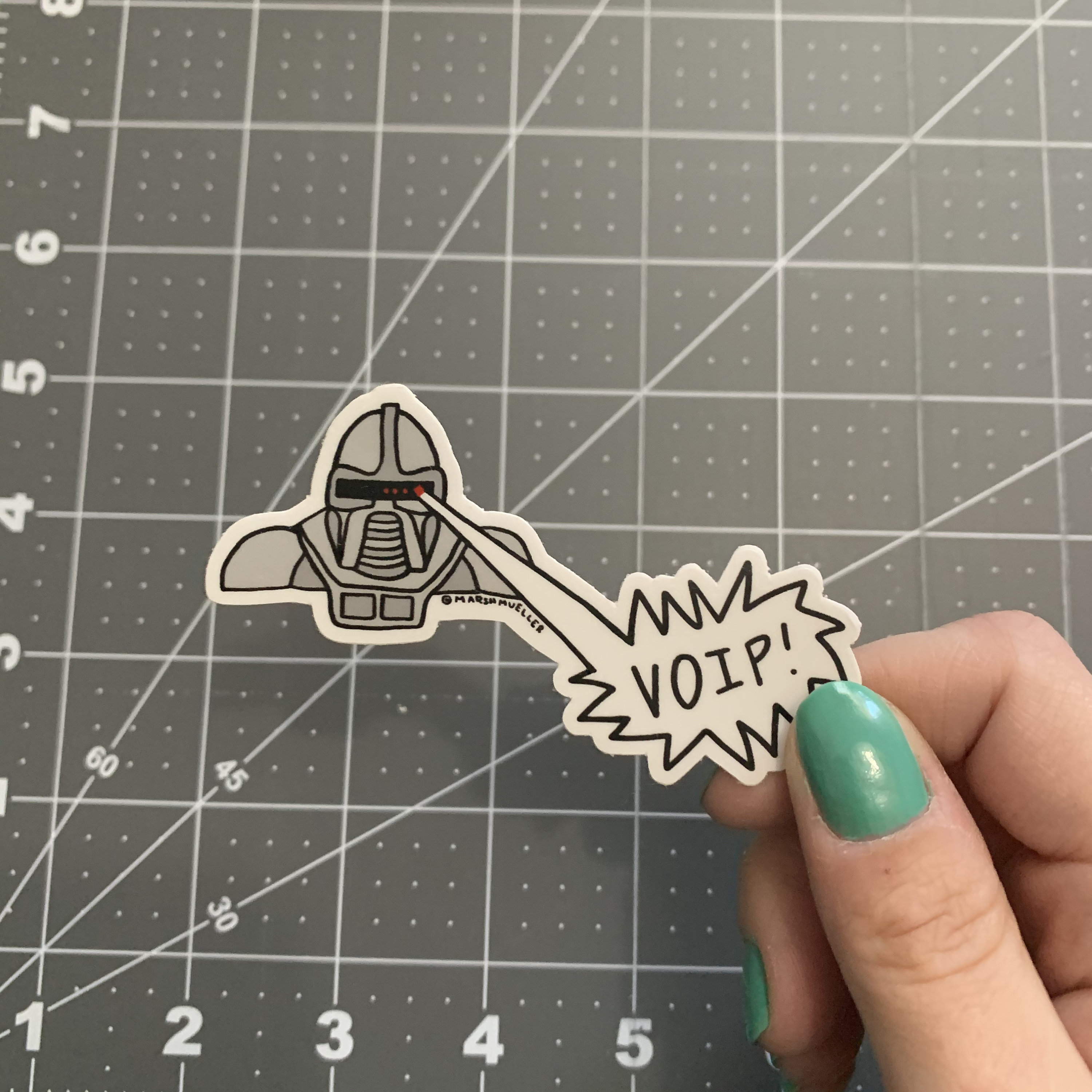 Cylon Zap Die Cut Sticker | Etsy