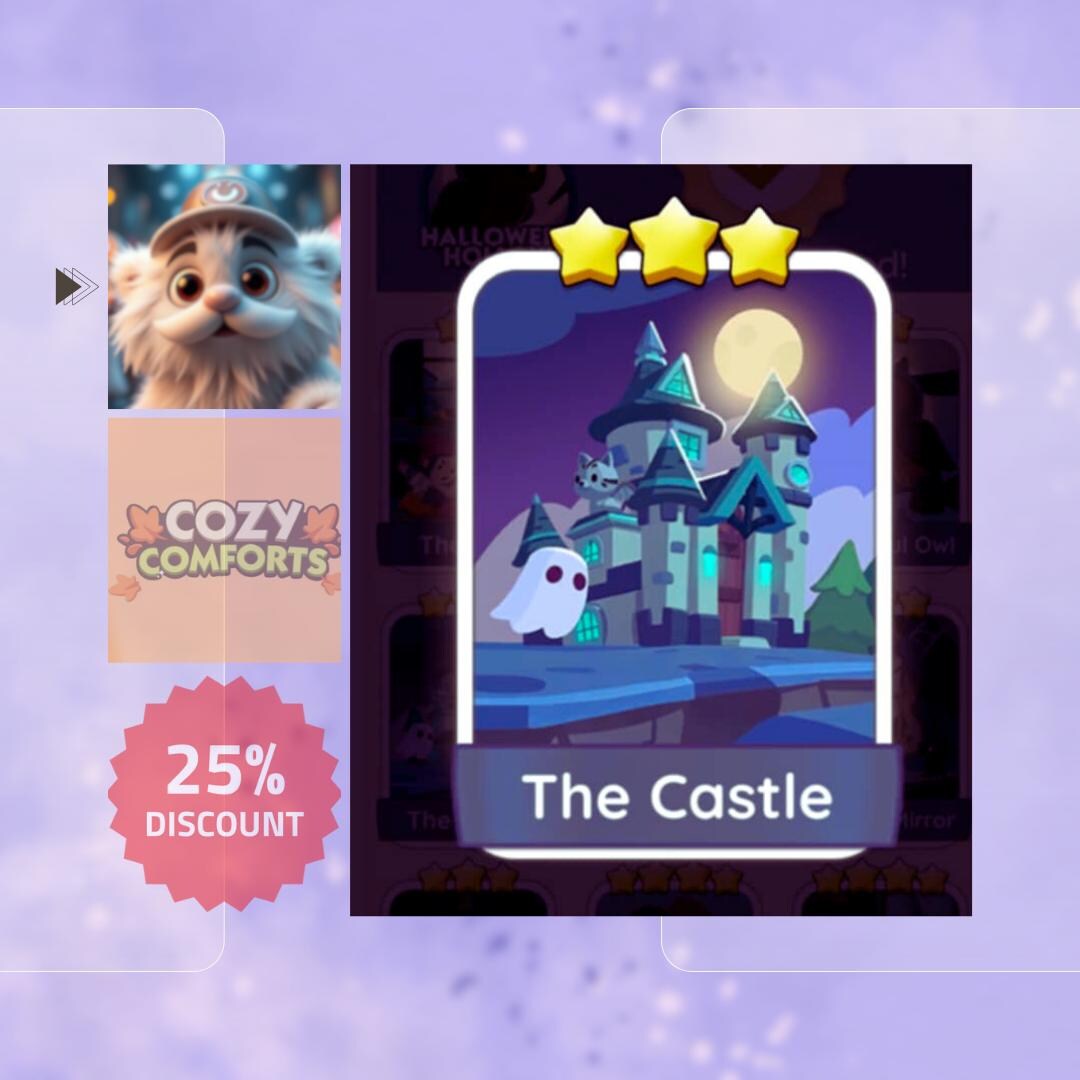 The Castle 3 Star Sticker Set 11 - Cozy Comforts Album - Etsy