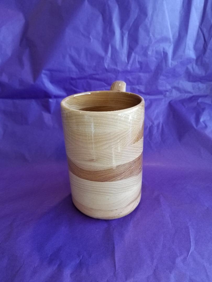 Handcrafted Wood Mug Hickory 20 oz Wood Beer Mug Beer | Etsy