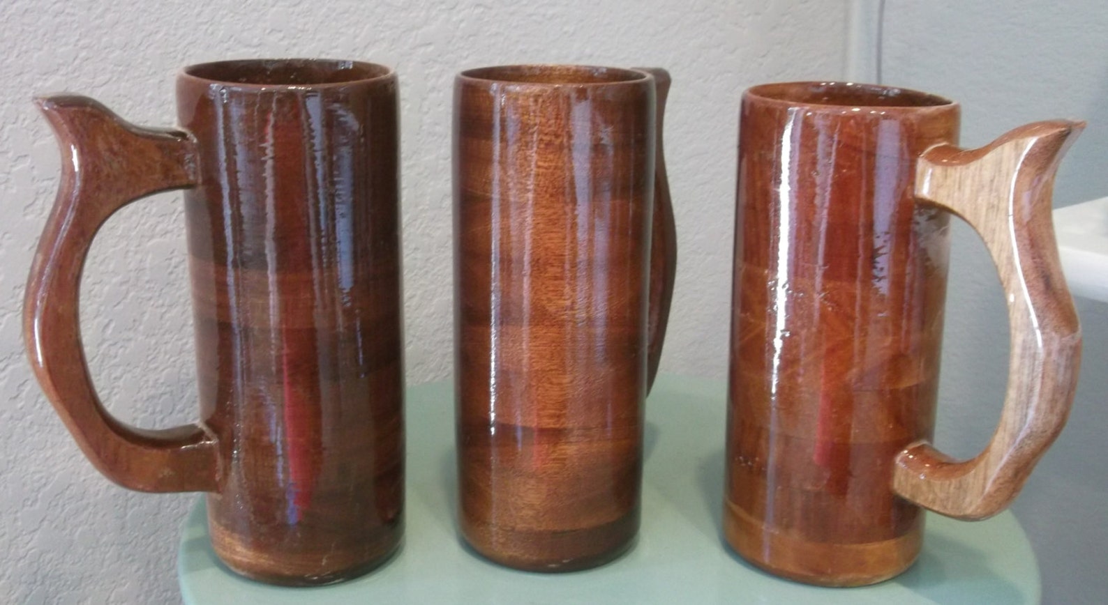 Handcrafted Mahogany Wood Mug 16 oz Beer Mug Tankard Wood | Etsy