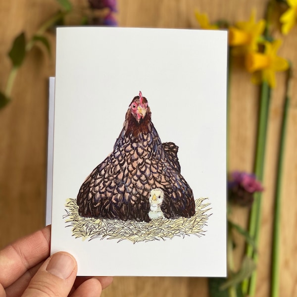 Chicken Card - Etsy