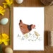 The Chicken Alphabet Art Print, Chicken Art Print, Chicken Theme Gift ...