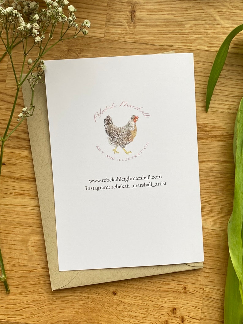 Hen Hugs Greetings Card, Chicken Card, Hen Greetings Card, Chicken ...