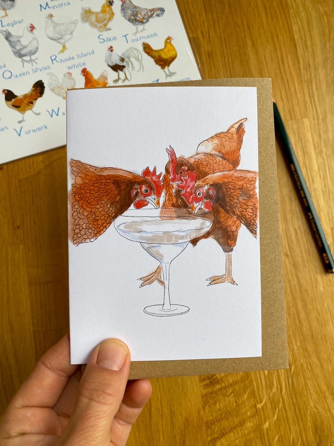 Hen Party Greetings Card, Chicken Themed Greetings Card, Hen Greetings ...