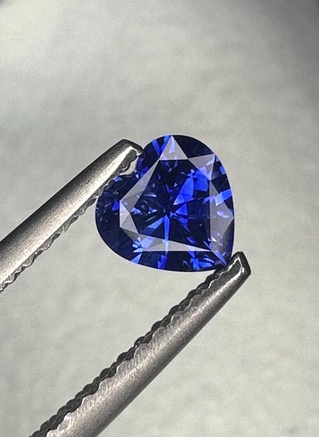 Blue Ceylon Sapphire Heart - Etsy