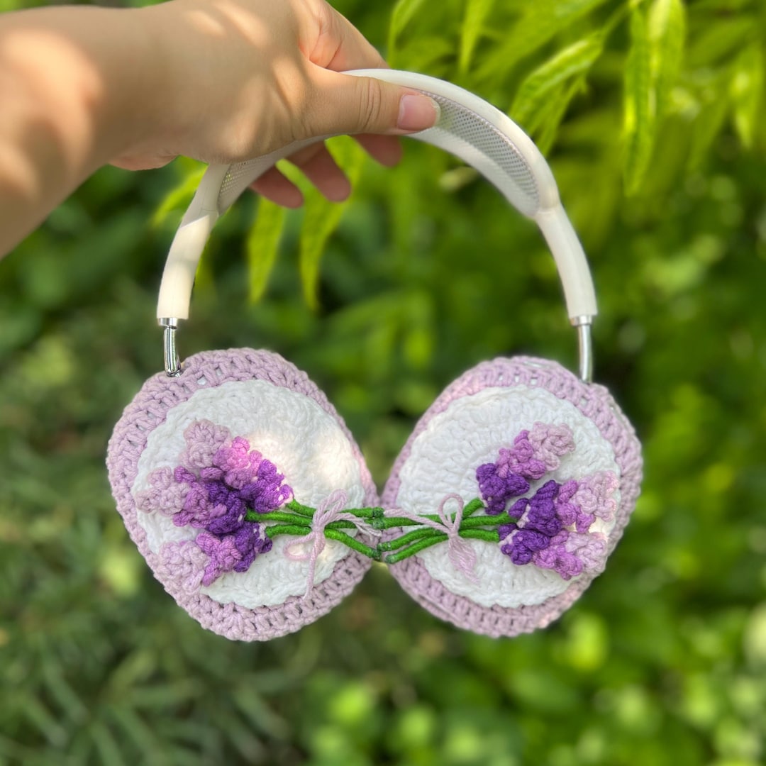Crochet Lavender Headphone Cover,crochet AirPod Max Cover,sony Xm4,sony ...