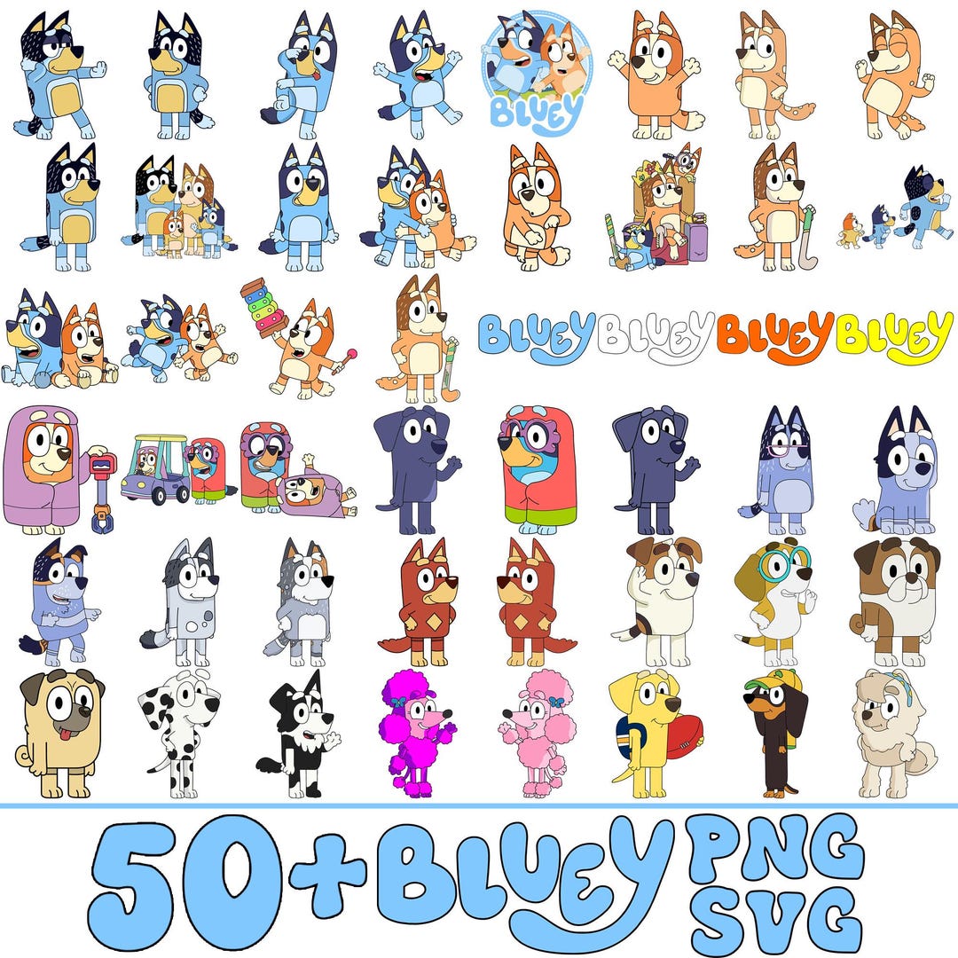 Mega Blue Svg Bundle, Blue Vector, Blue Clipart 51 Blue Svg Files ...