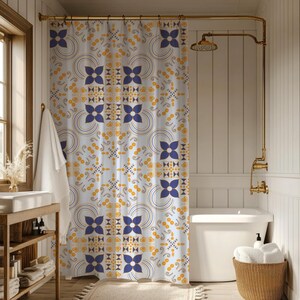 Amalfi Coast Tile Seamless Pattern: Blue & Yellow Italian Ceramic ...