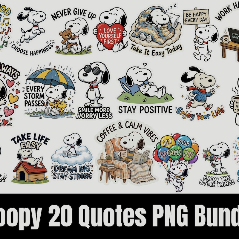 Snoopy Quotes - Etsy