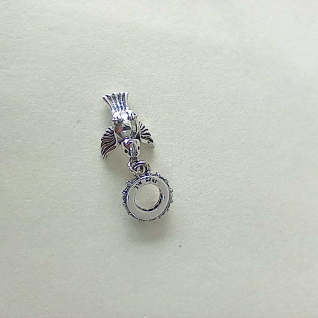 Pandora Charm Dove of Peace Golden W Tag & Suede Pouch - Etsy