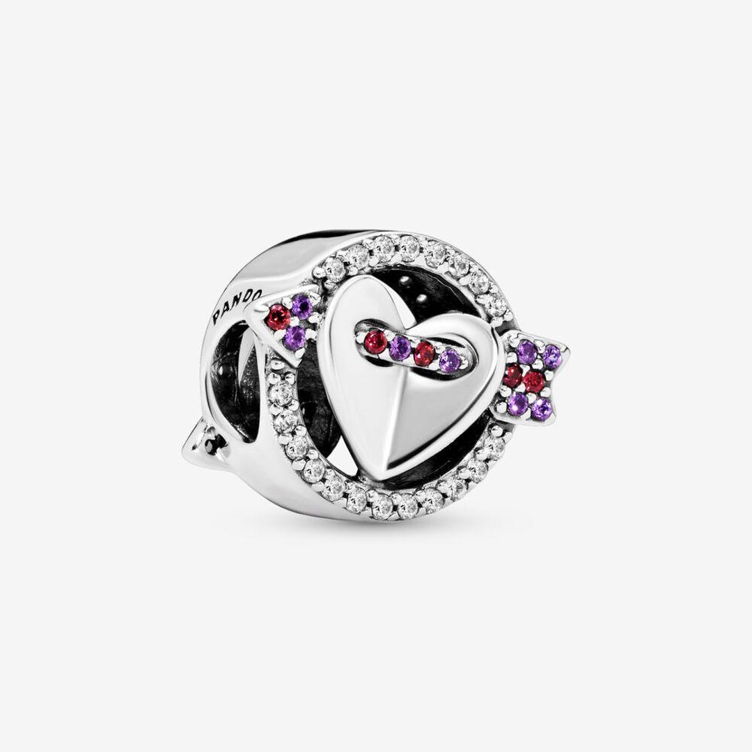 Pandora Sparkling Arrow and Heart Charm S925 Ale - Etsy