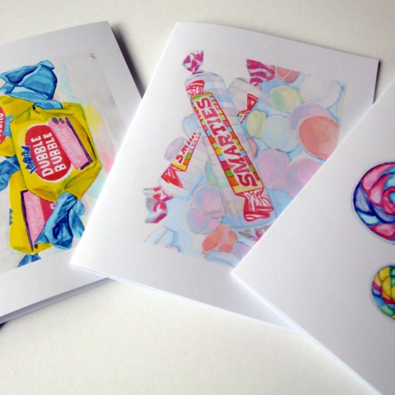 Candy Cards - Etsy