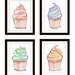 SAVE! Four 5x7s Print Set Watercolor Painting Illustration - Set of 4 ...