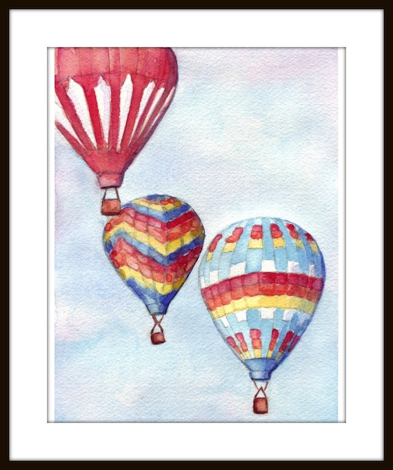Rainbow Hot Air Balloons