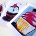 Blank Cupcake Cards Art Note Cards ed. 6 Set of 8 - Etsy