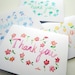 Spring Thank You Notes Floral Watercolor Card Set Colorful | Etsy