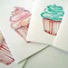 Cupcake Art Notecards ed. 2 Set of 8 Cupcake Cards - Etsy