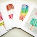 Popsicle Cards Popsicle Watercolor Art Blank Note Cards Frozen Dessert ...