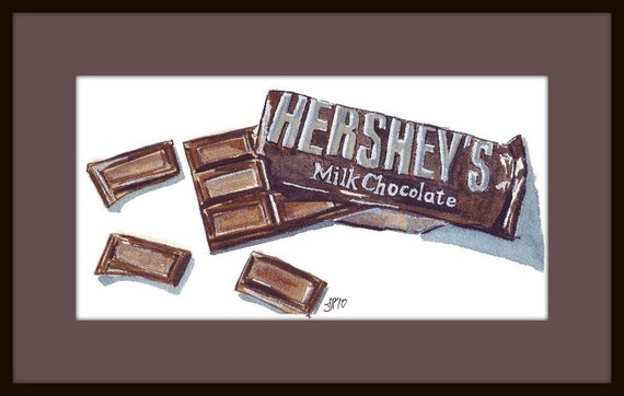 Hershey Chocolate Bar Drawing