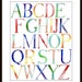 Alphabet Letters Watercolor Painting - Typography Kids Room Watercolor ...