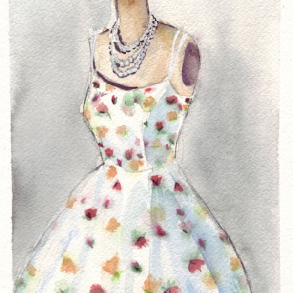 Watercolor Dress - Etsy