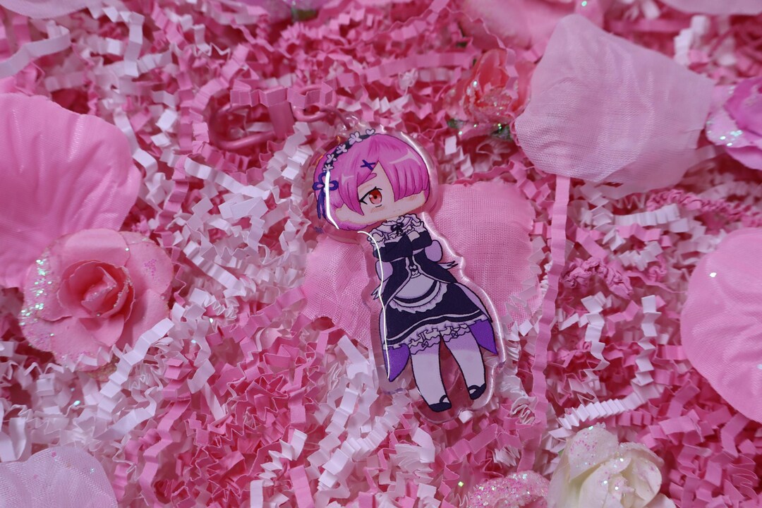 Ram Re:zero Fanart Chibi Keychain - Etsy