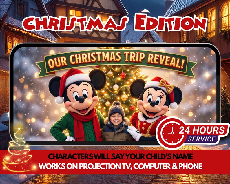 Personalized Surprise Trip Reveal Video – Custom Message From Mickey ...