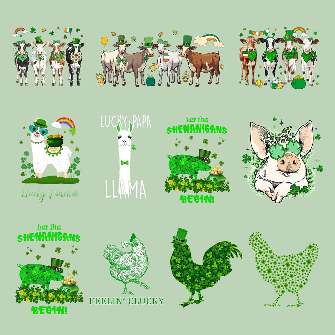 15 Png St Patricks Day Farm Animal, Let the Shenanigans, Farmer Lovers ...